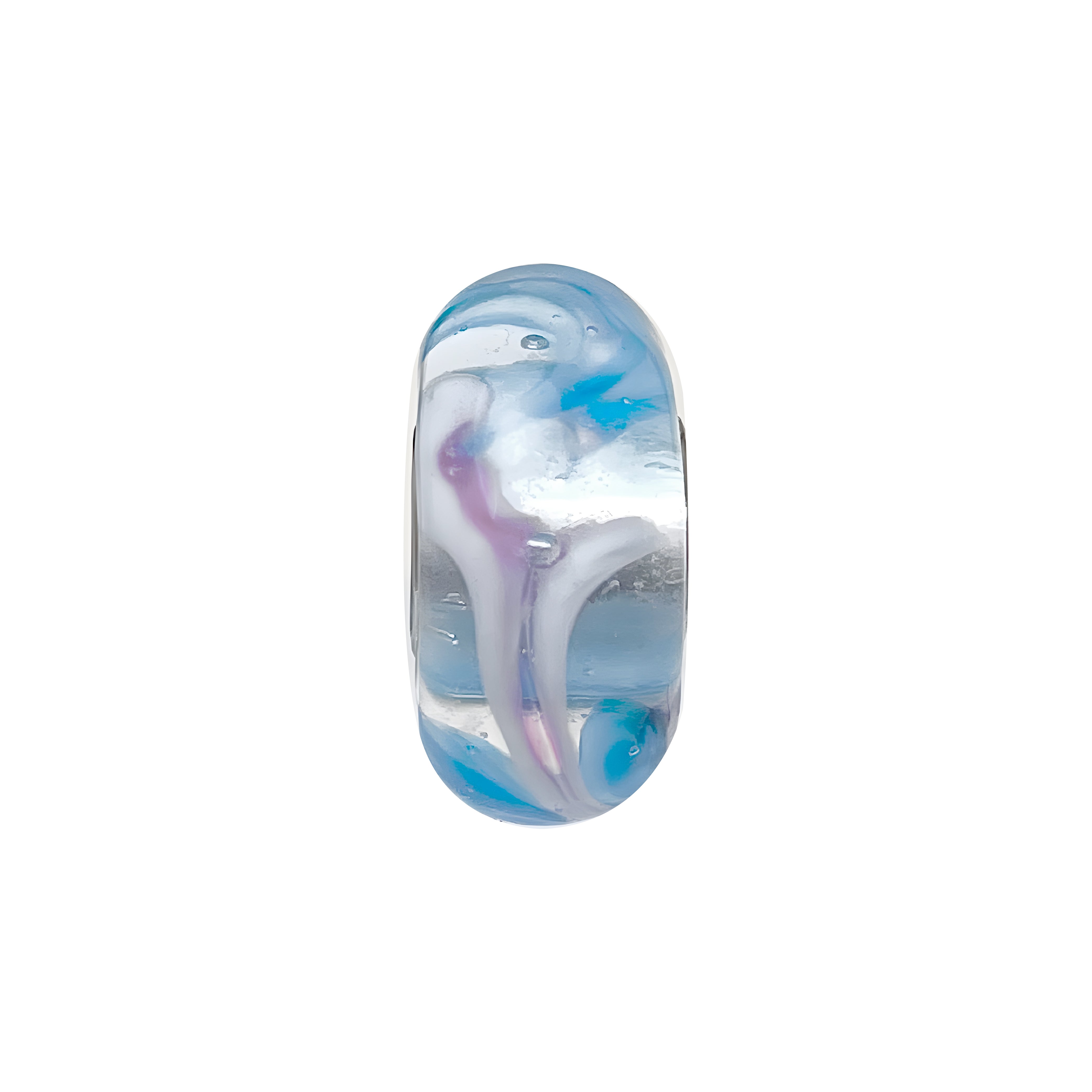 Marble Glass Bead Light Blue – Beads Candy Shop